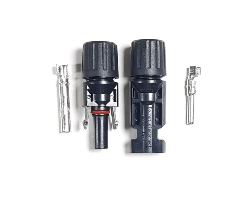 MC4 Wire Connector 1 In 1 Out for Solar Panels (Set of 1 Pair ...
